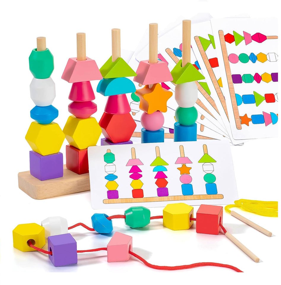 Jeu de Perles et de Reproduction Montessori – Pour Les Petits